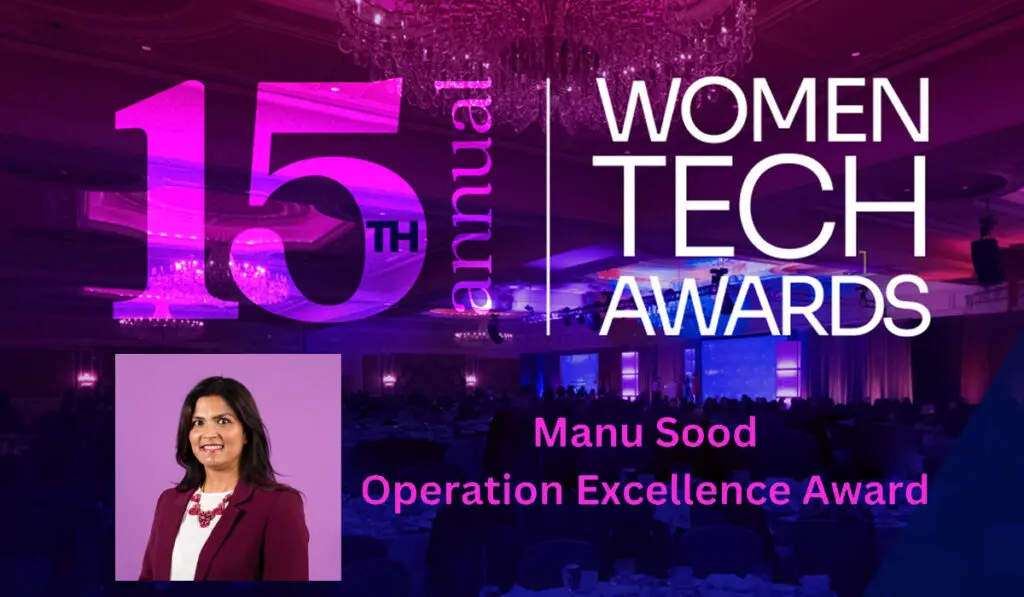 Manu Sood Wins 2022 Women Tech Council Award | AvidXchange